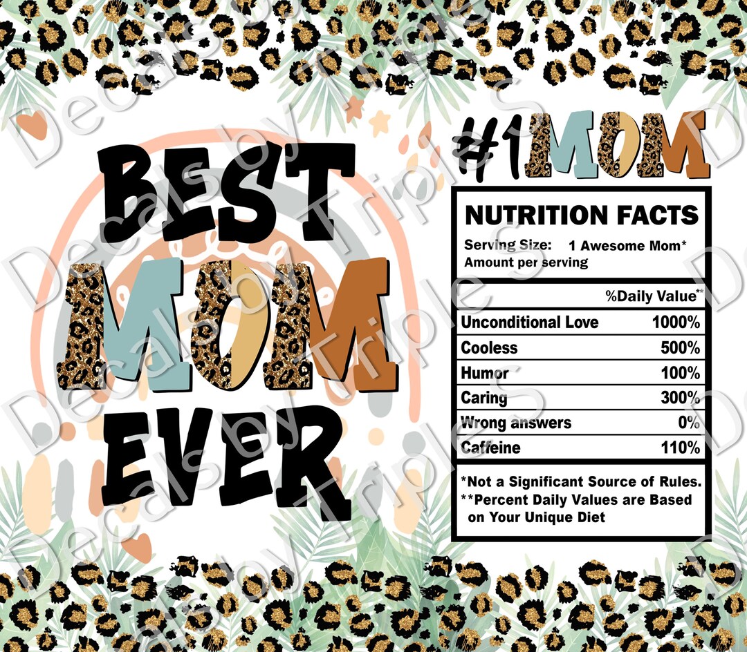 BEST MOM Label***clear Cast or White Vinyl Tumbler Wrap - Etsy