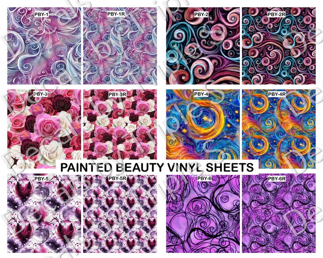 Clear Cast or White Vinyl Sheets ***PAINTED BEAUTY** - Etsy