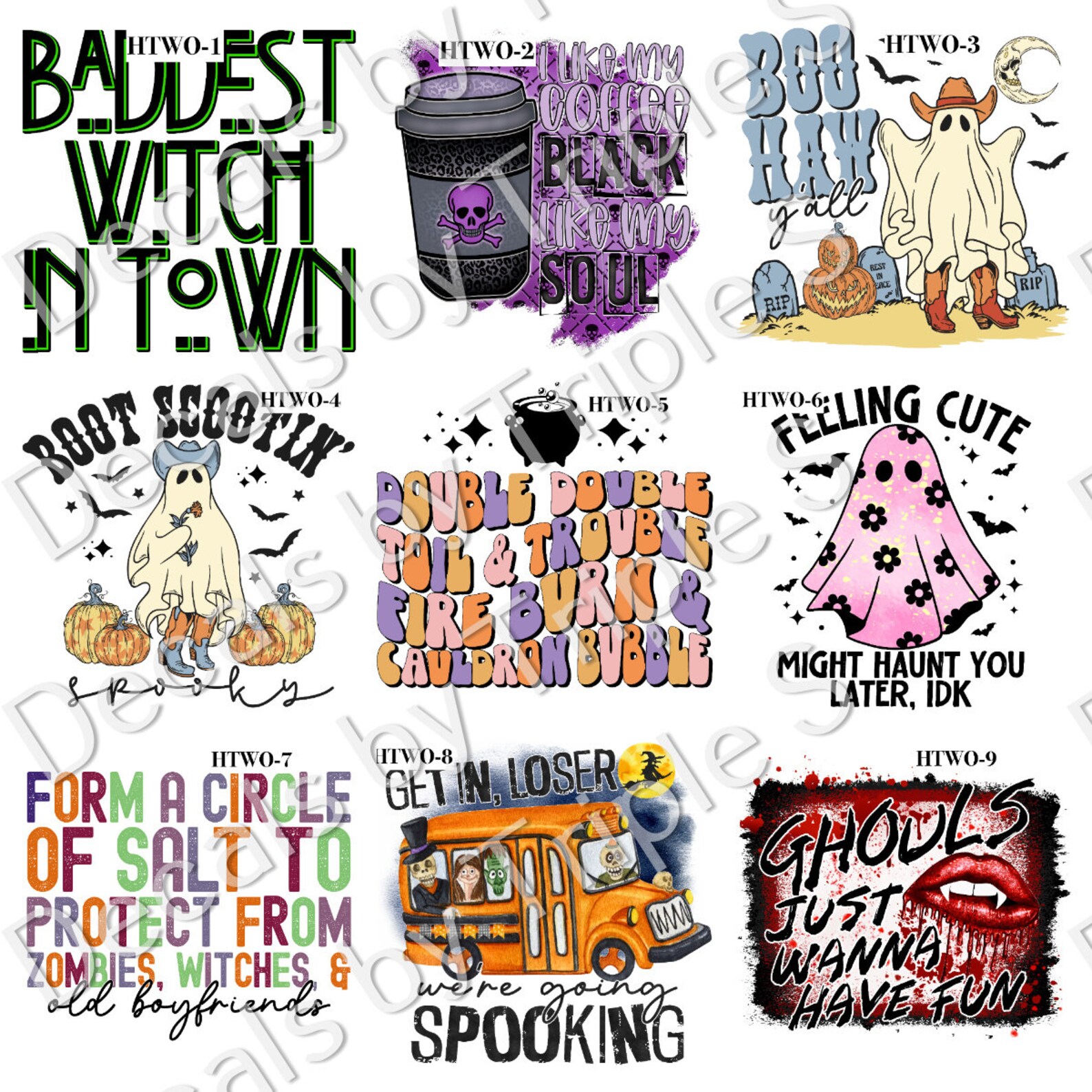 Clear Cast Decals HALLOWEEN TWO - Etsy