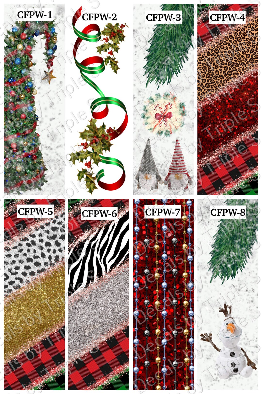 Clear Cast Pen Wrappers ***CHRISTMAS FUN*** - Etsy