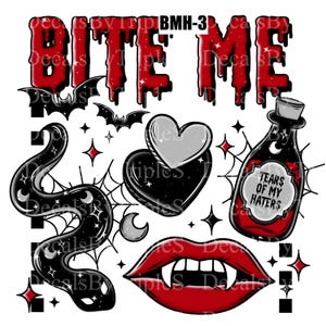 BITE ME HATERS Clear Cast or White Vinyl Sheets - Etsy