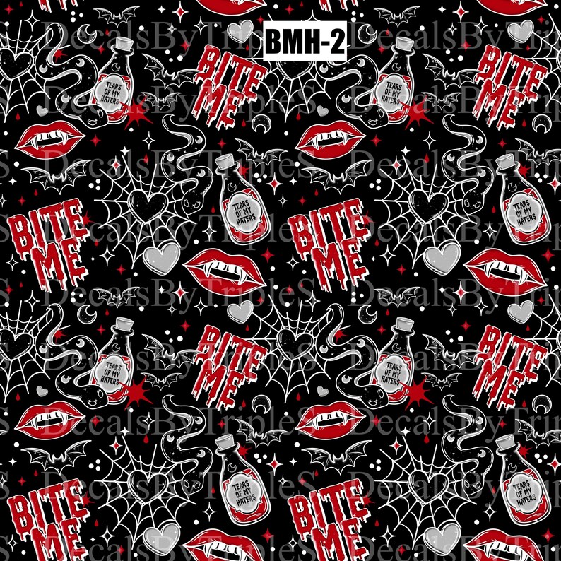 BITE ME HATERS Clear Cast or White Vinyl Sheets - Etsy