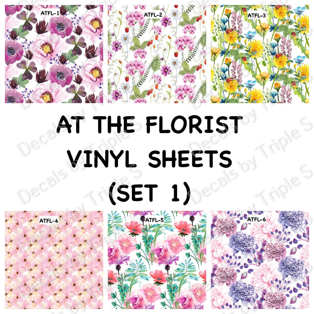 Clear Cast or White Vinyl Sheets ***at the Florist (set 1)*** - Etsy