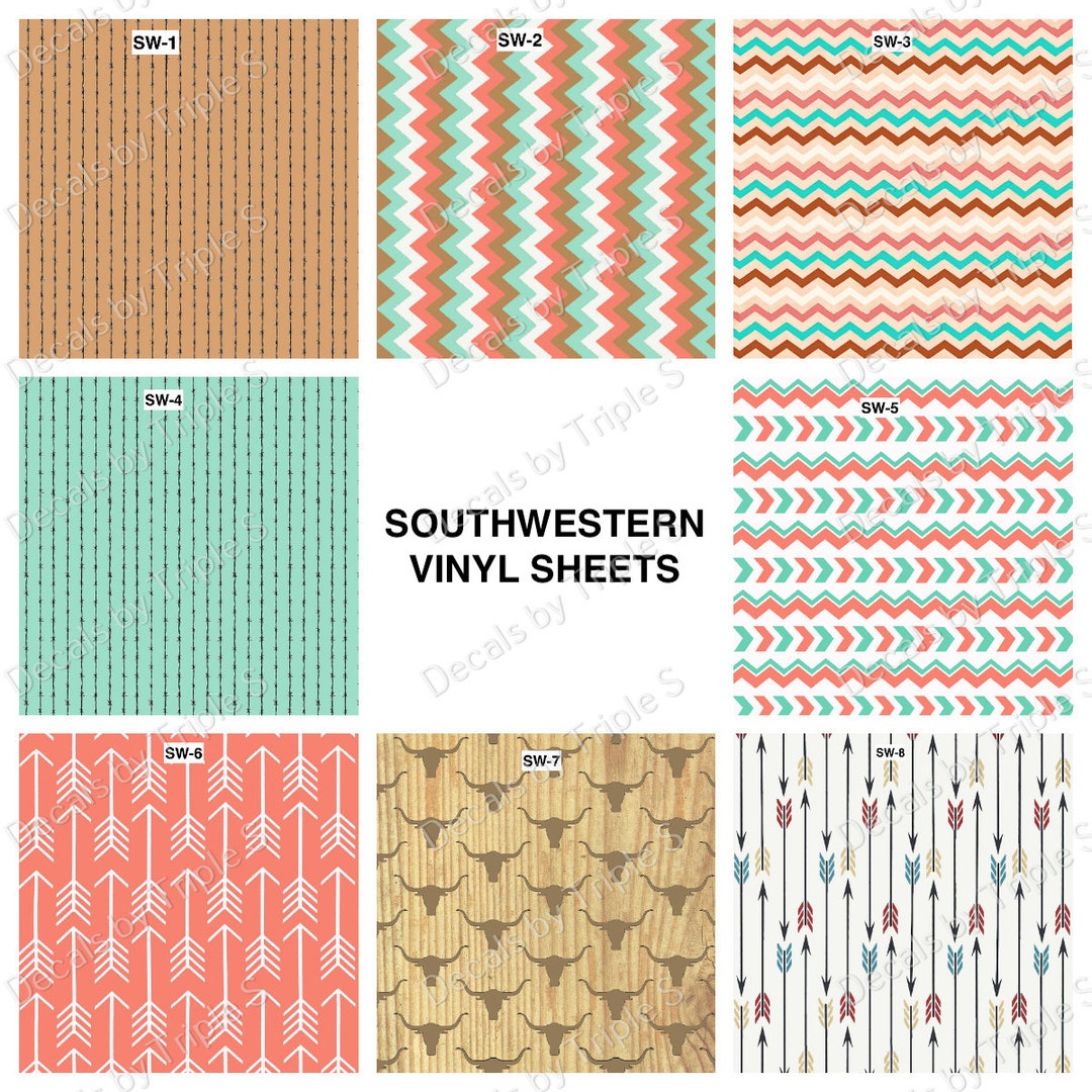 Clear Cast or White Vinyl Sheets ***SOUTHWEST*** - Etsy