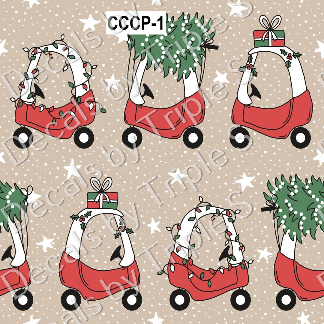 CHRISTMAS COZY COUPE Clear Cast or White Vinyl Sheets - Etsy