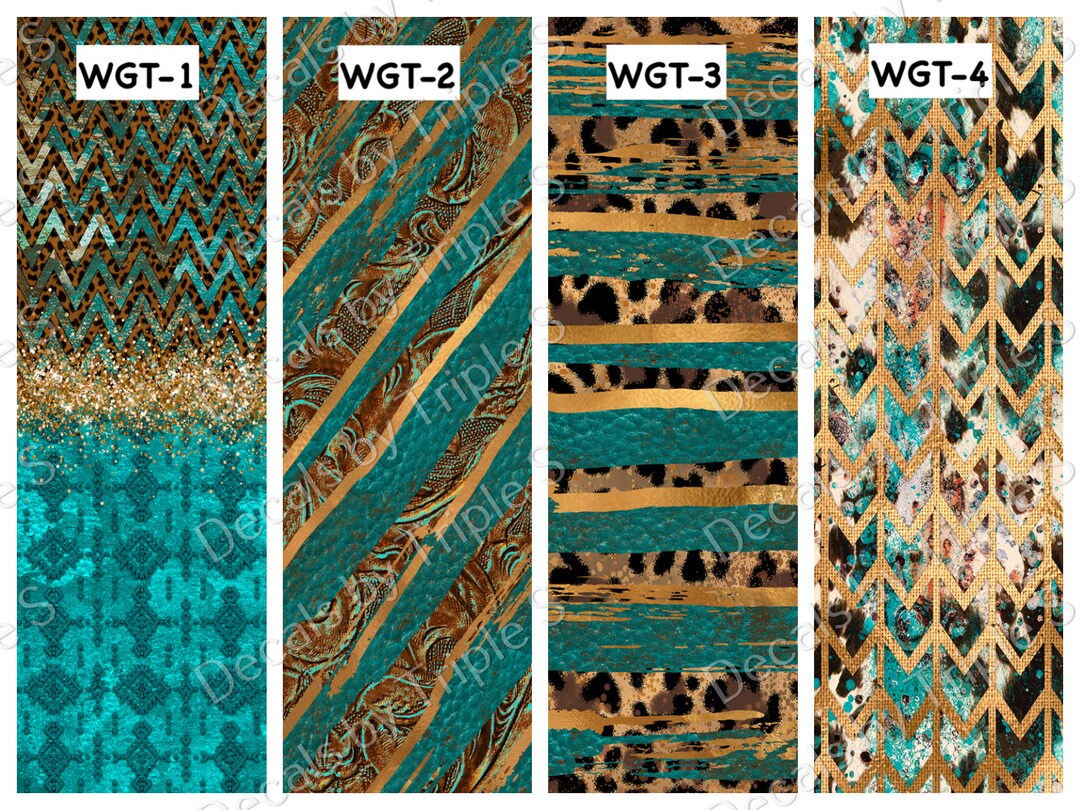 Clear Cast PEN WRAPPERS **western Glitter Teal** - Etsy