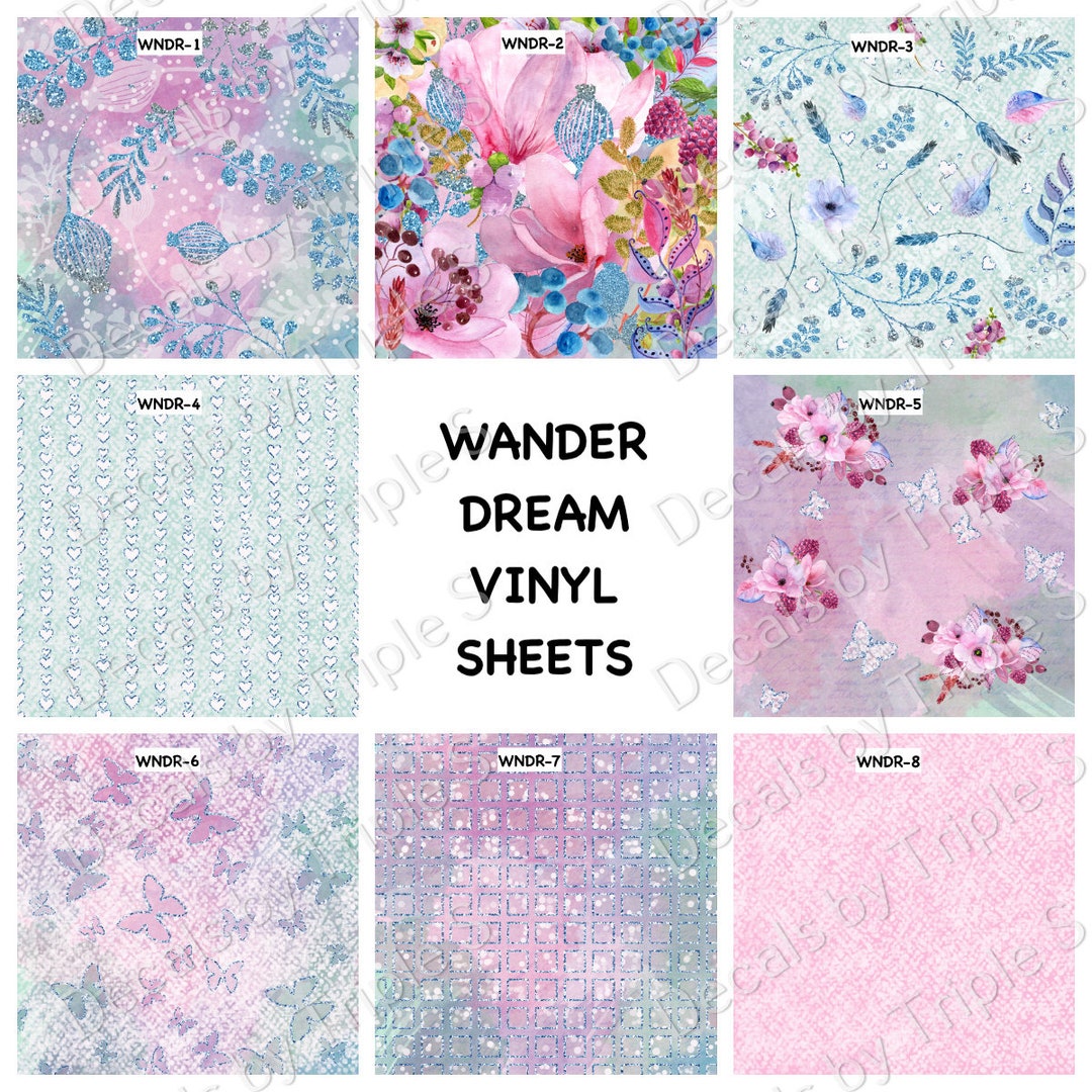Clear Cast or White Vinyl Sheets ***wander Dreams*** - Etsy