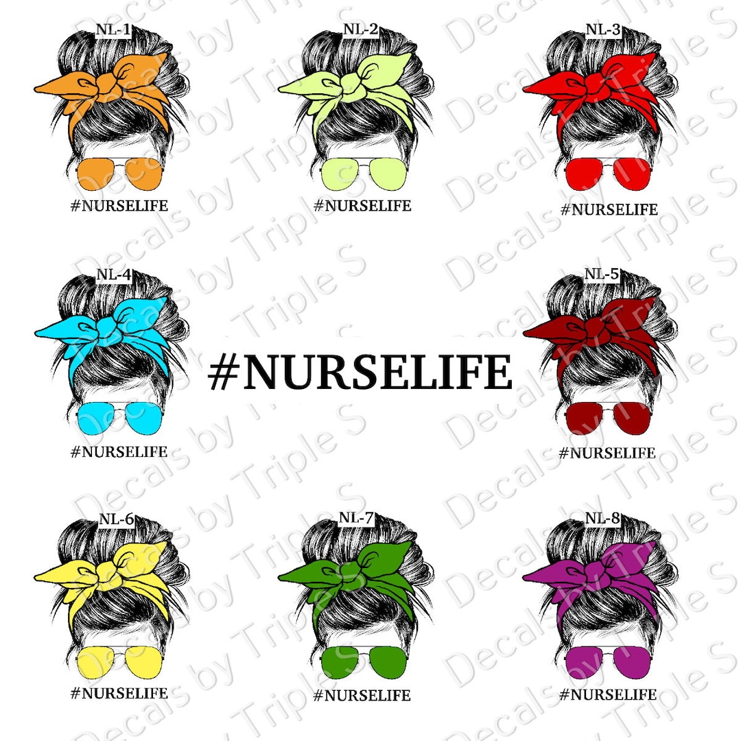 Clear Cast Decals **NURSE LIFE** - Etsy