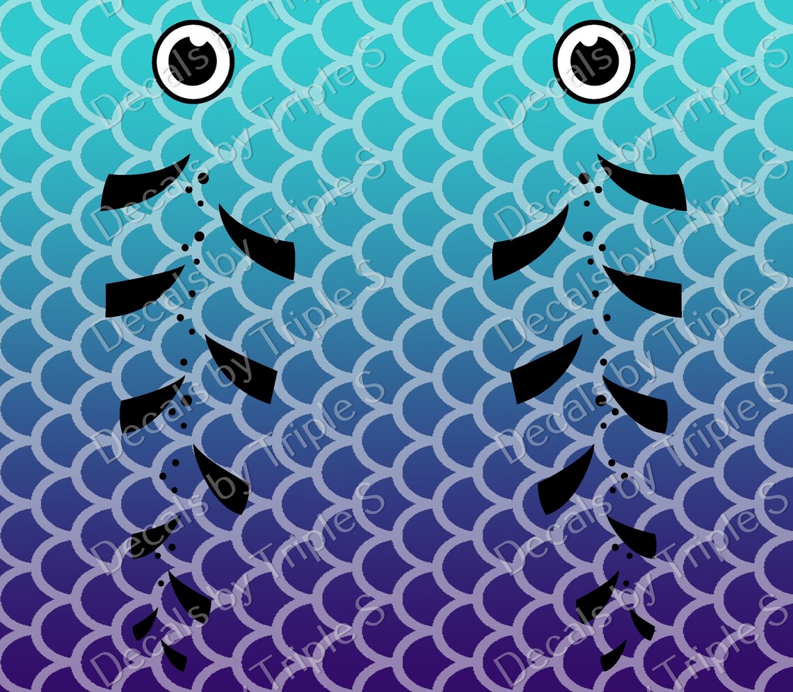 BLUE FISHING LURE clear Cast or White Vinyl Tumbler Wrap - Etsy