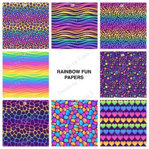 Clear Cast or White Vinyl Sheets ***RAINBOW FUN*** - Etsy
