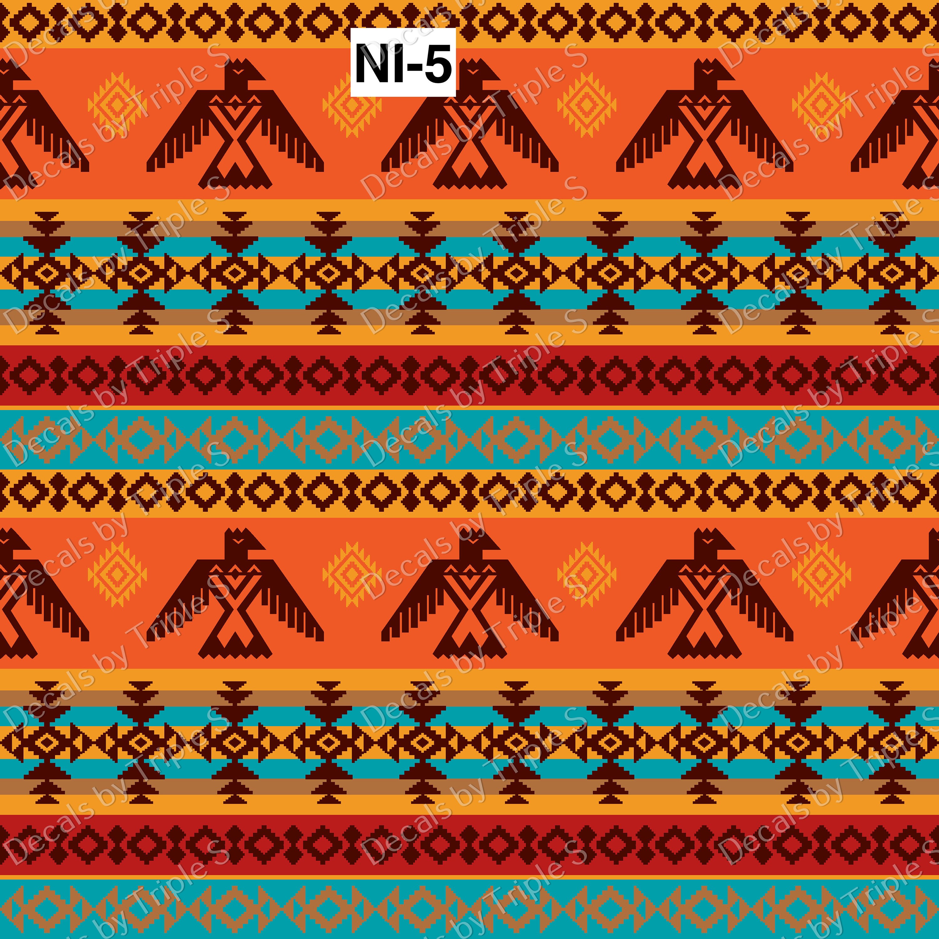 Clear Cast or White Vinyl Sheets NAVAJO INSPIRATION - Etsy.de
