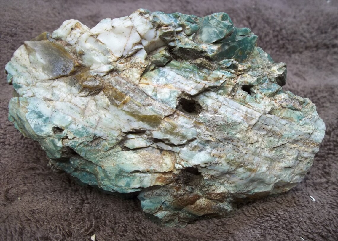 Beautiful Green Opalized Wood With Jasper - Etsy