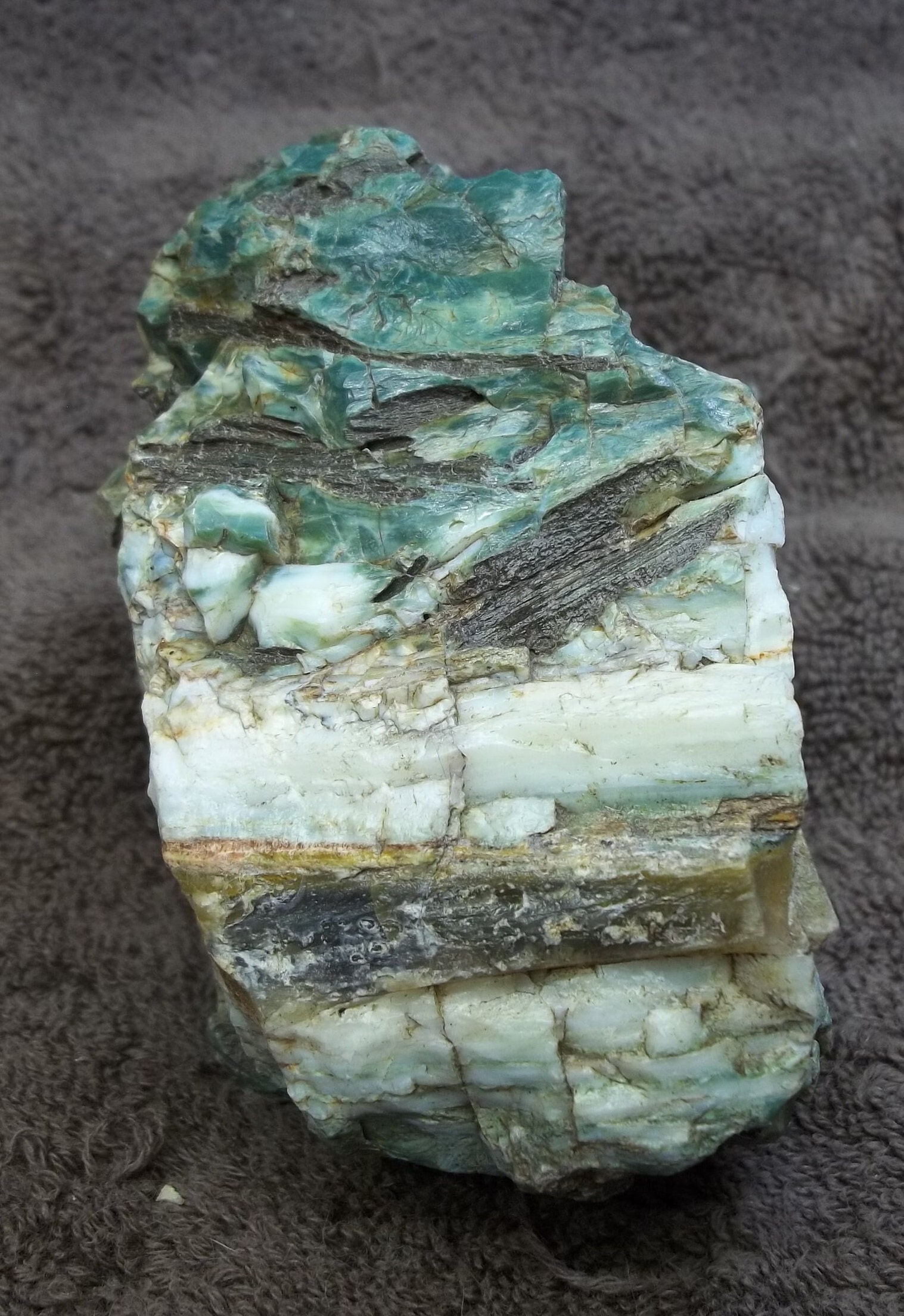 Beautiful Green Opalized Wood With Jasper - Etsy