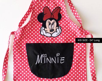 Minnie mouse apron | Etsy