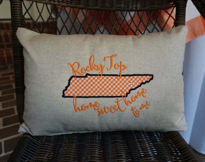 Tennessee Home Sweet Home Pillow, Rocky Top Pillow - Etsy
