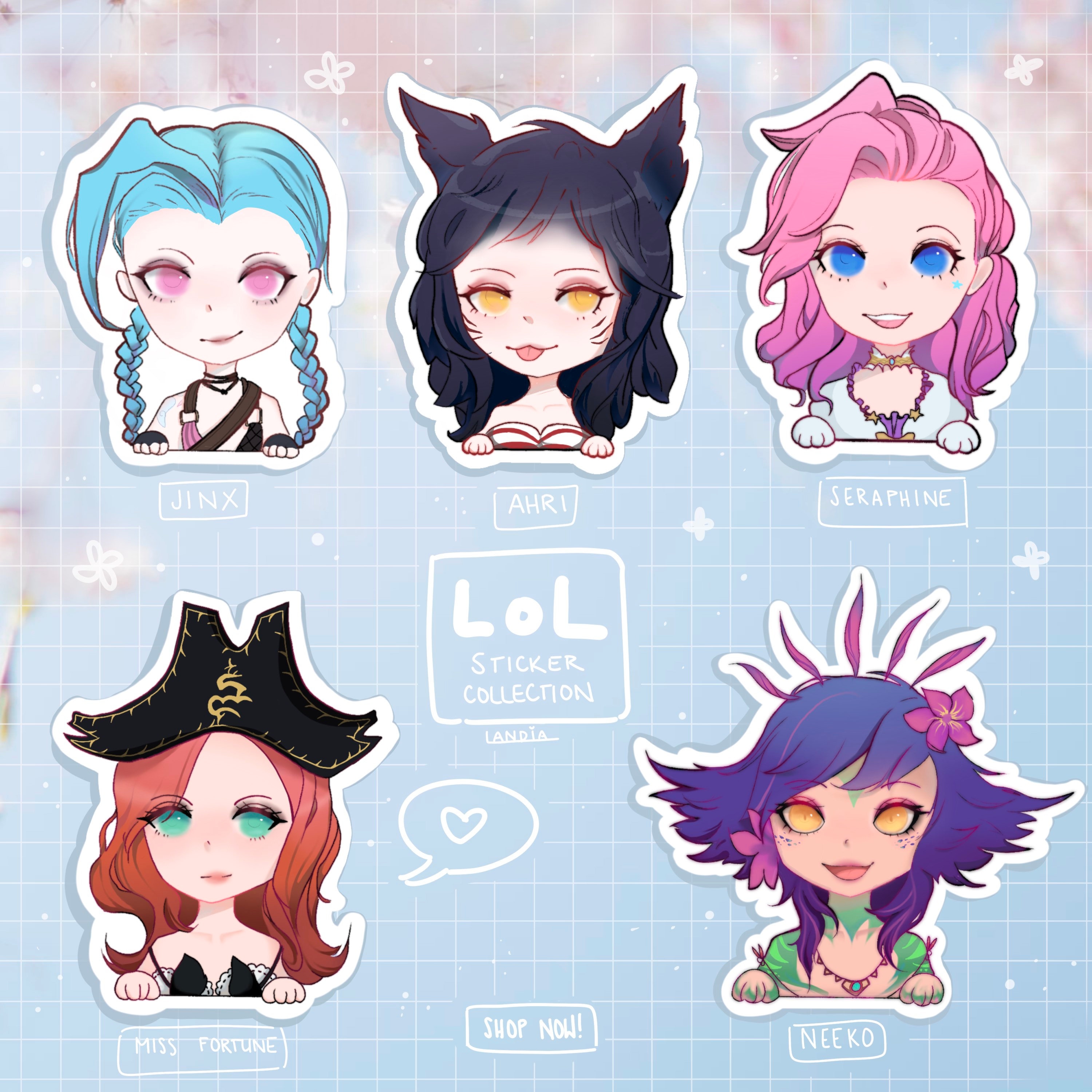 Vinyl League of Legends Stickers | Etsy