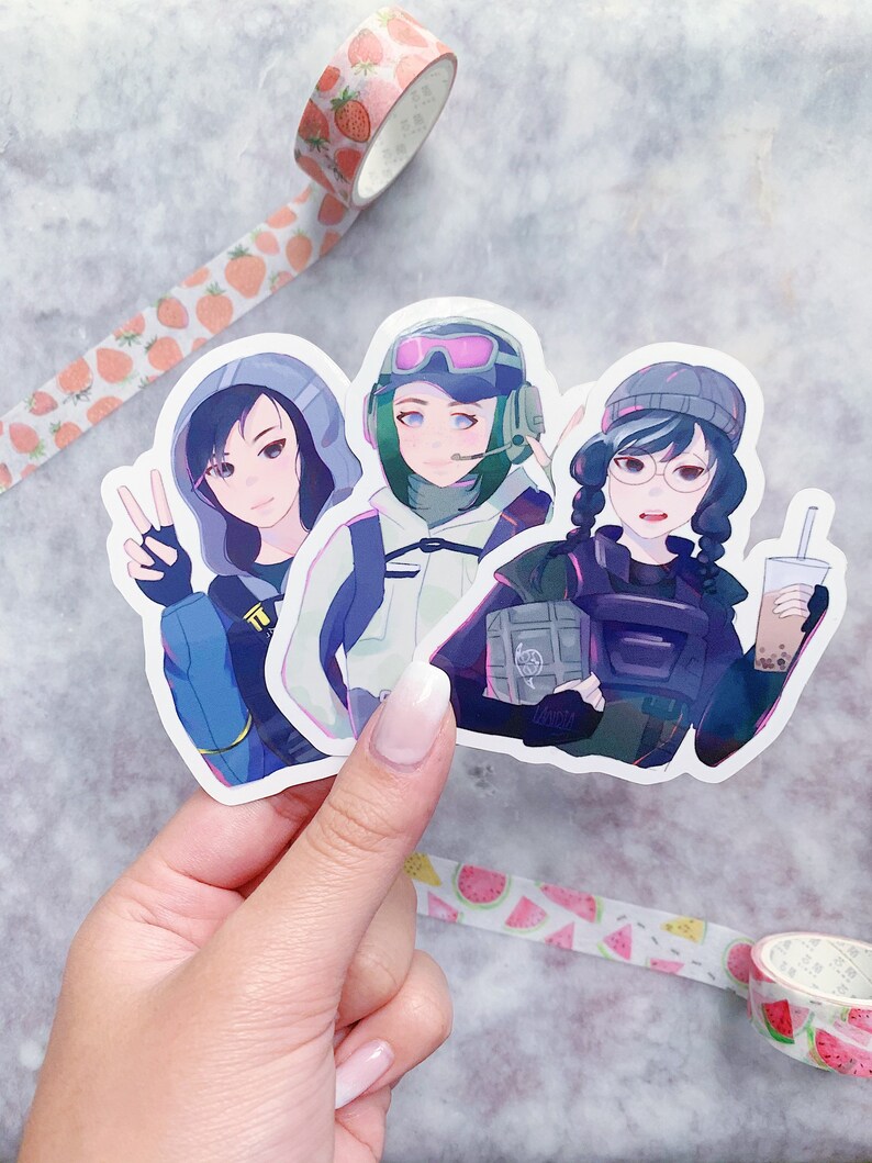 Rainbow six Vinyl Stickers | Etsy