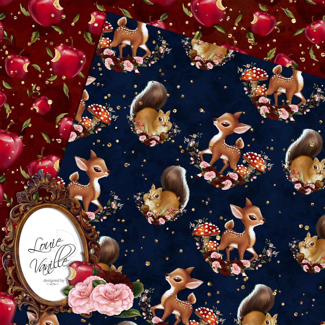 Snow White Digital Paper Pack Princess Paper Pack Fairy Tale | Etsy