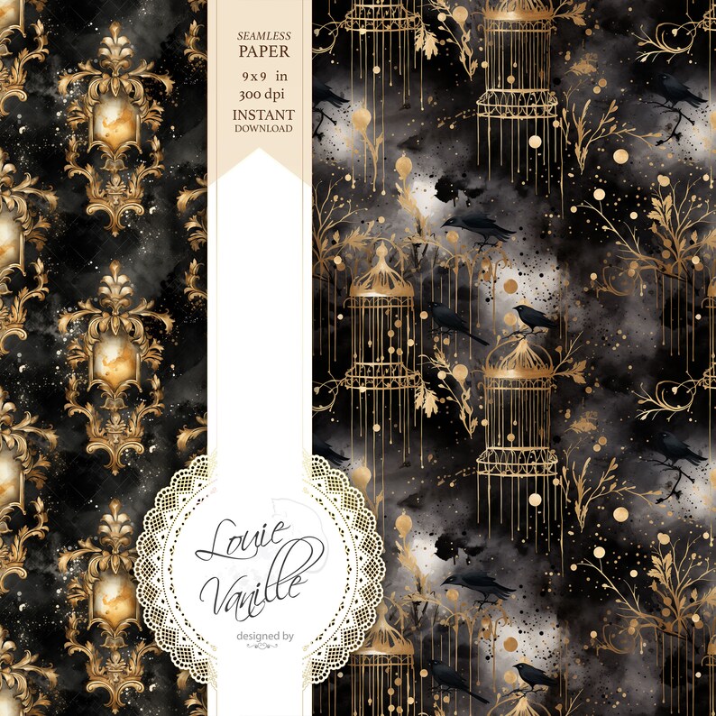 Witch Digital Paper Pack, Halloween SEAMLESS Background Paper Set ...
