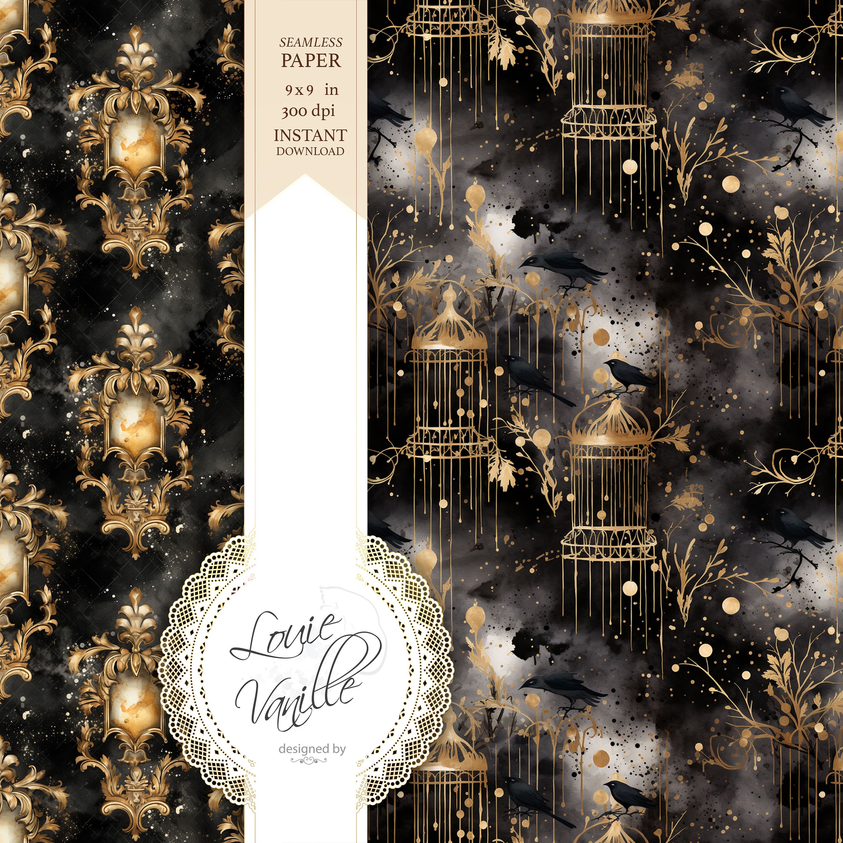 Witch Digital Paper Pack, Halloween SEAMLESS Background Paper Set ...