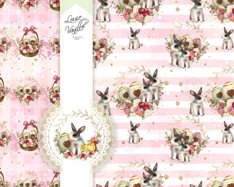 Seamless Easter Digital Paper, Easter Digital Paper, Easter Digital ...