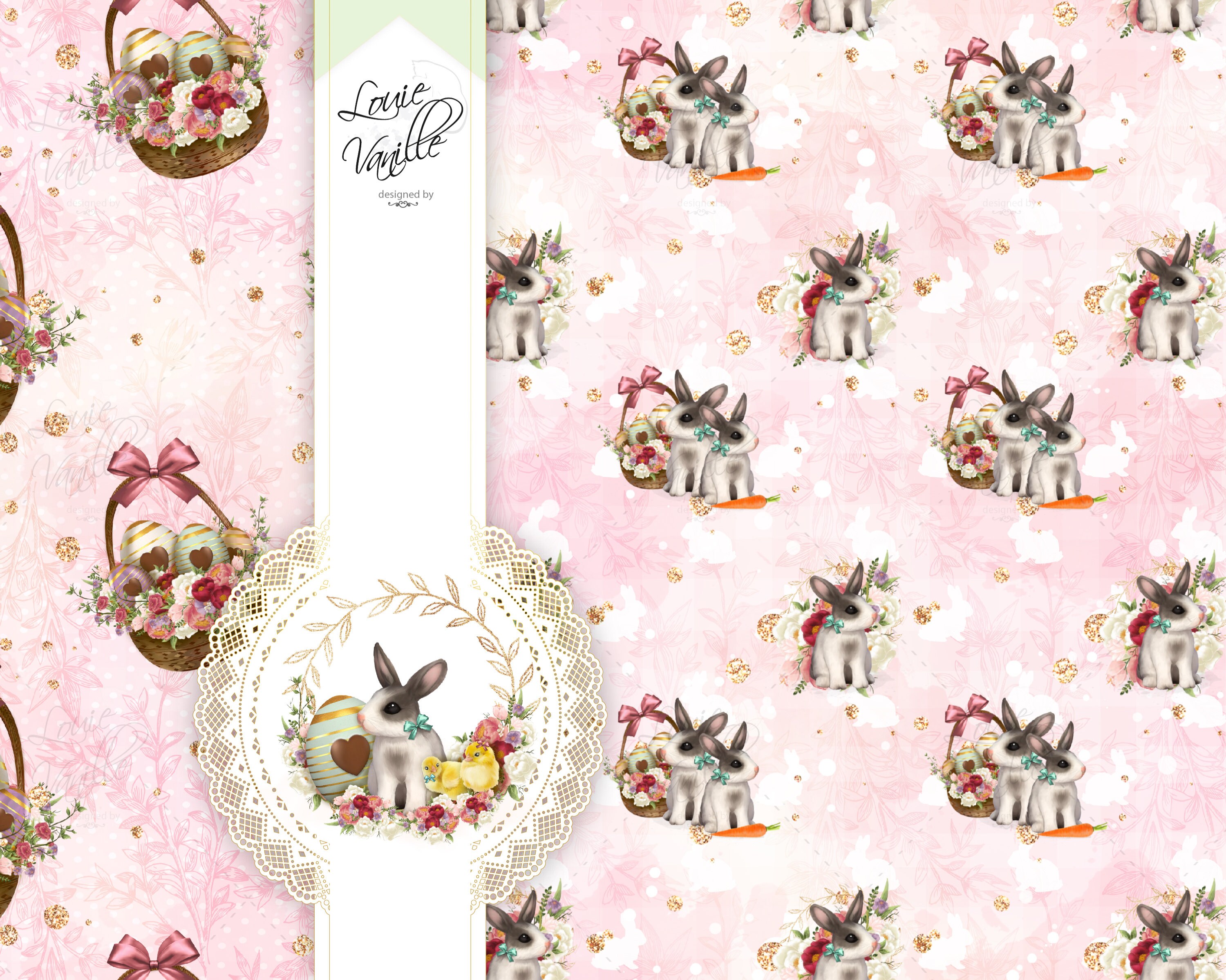 Seamless Easter Digital Paper Easter Digital Paper Easter - Etsy