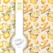 Lemon Dessert Digital Paper Pack, SEAMLESS Lemon Background Paper Set ...