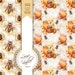 Honey Bee Digital Paper SEAMLESS, Spring Vintage Papers, Scrapbooking ...