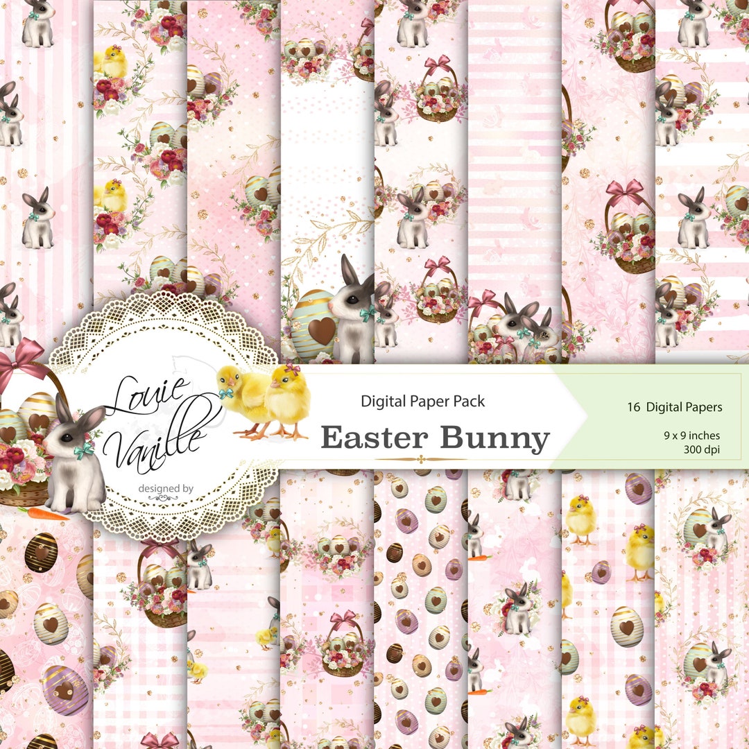 Seamless Easter Digital Paper, Easter Digital Paper, Easter Digital ...