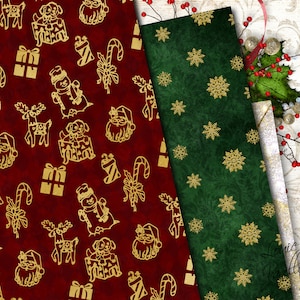 Golden Christmas Digital Paper, Christmas Digital Paper, Christmas ...