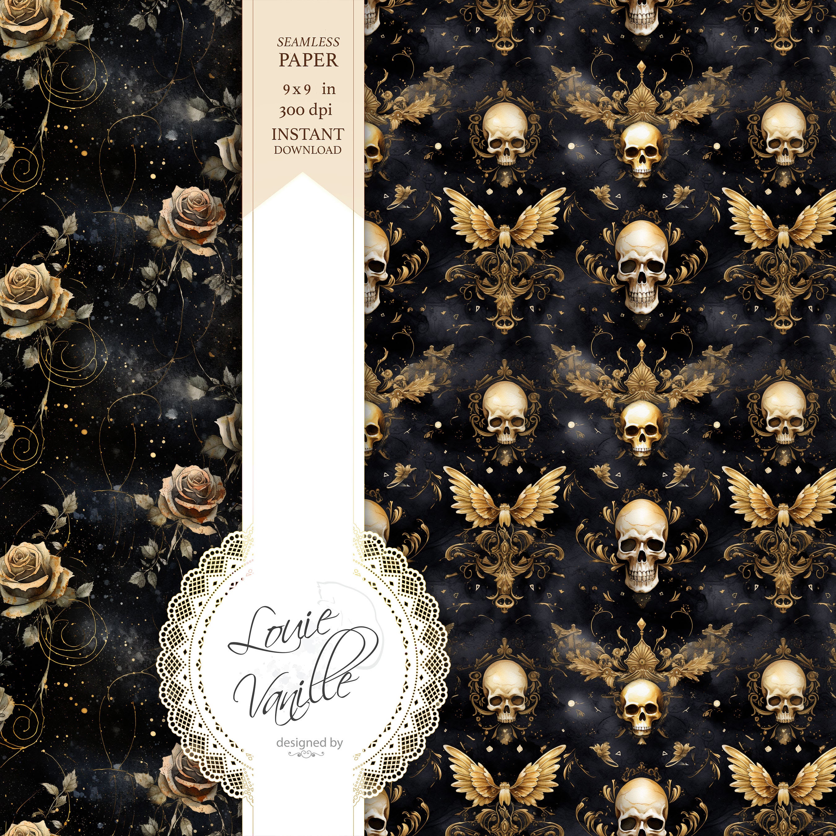 Witch Digital Paper Pack, Halloween SEAMLESS Background Paper Set ...