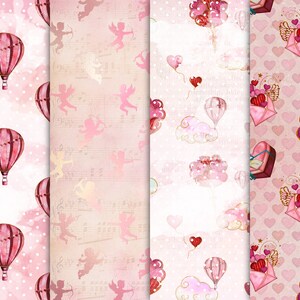 Valentines Day SEAMLESS Digital Paper Love Scrapbook - Etsy