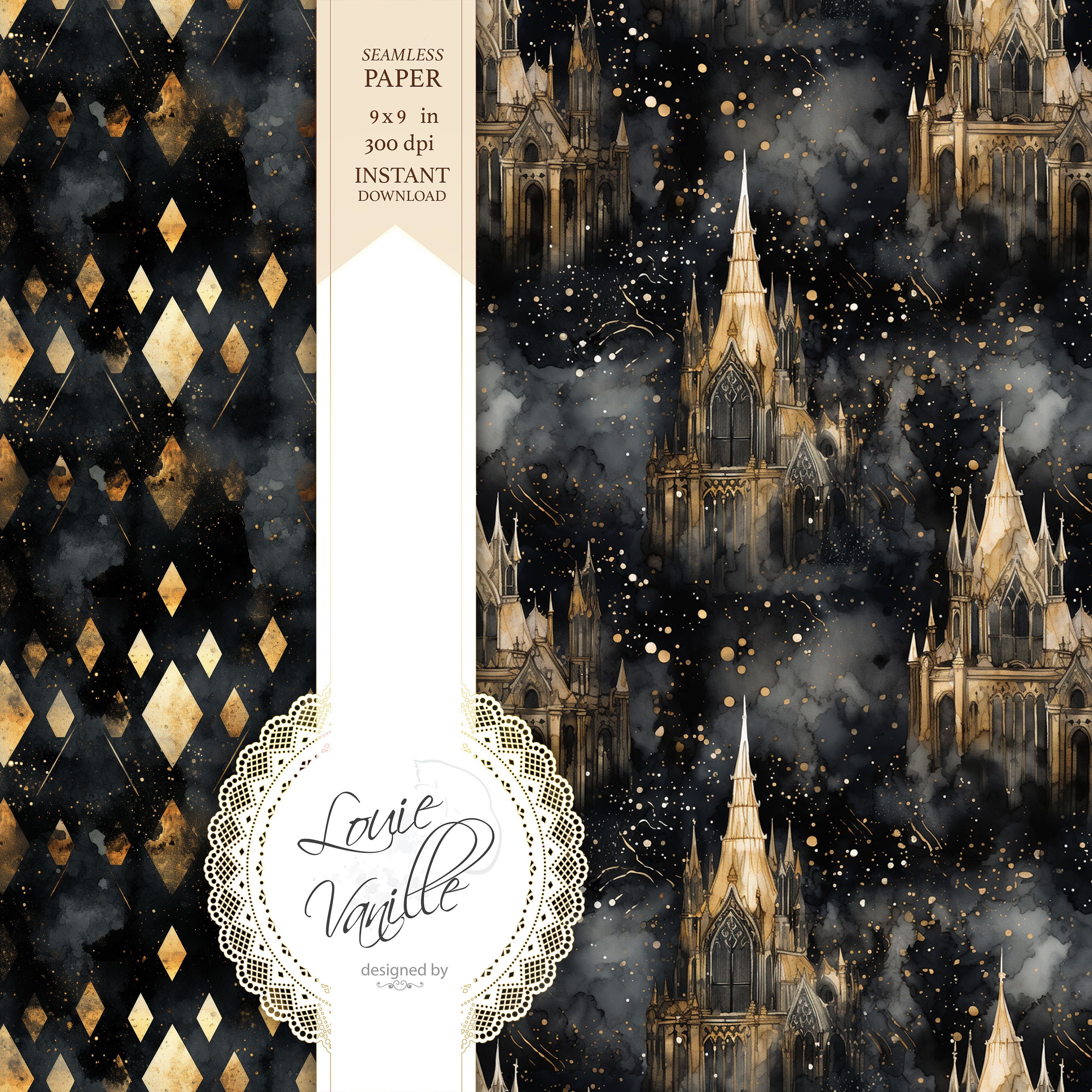 Witch Digital Paper Pack, Halloween SEAMLESS Background Paper Set ...