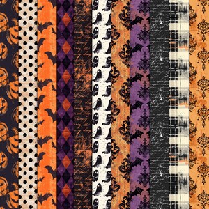 Vintage Halloween Digital Paper Pack: 100 Seamless Scrapbook ...