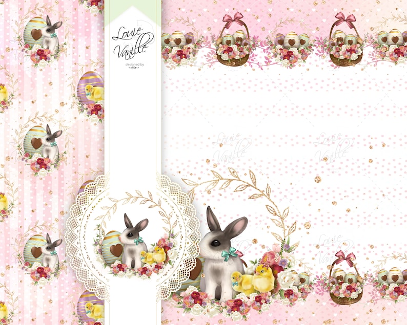 Seamless Easter Digital Paper, Easter Digital Paper, Easter Digital ...