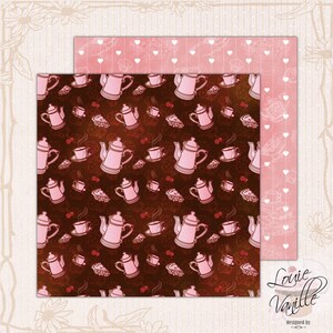 Tea Party Digital Paper Pack, Cupcake Digital Paper, Tea Party ...