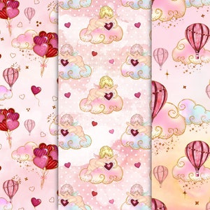 Valentines Day SEAMLESS Digital Paper Love Scrapbook - Etsy