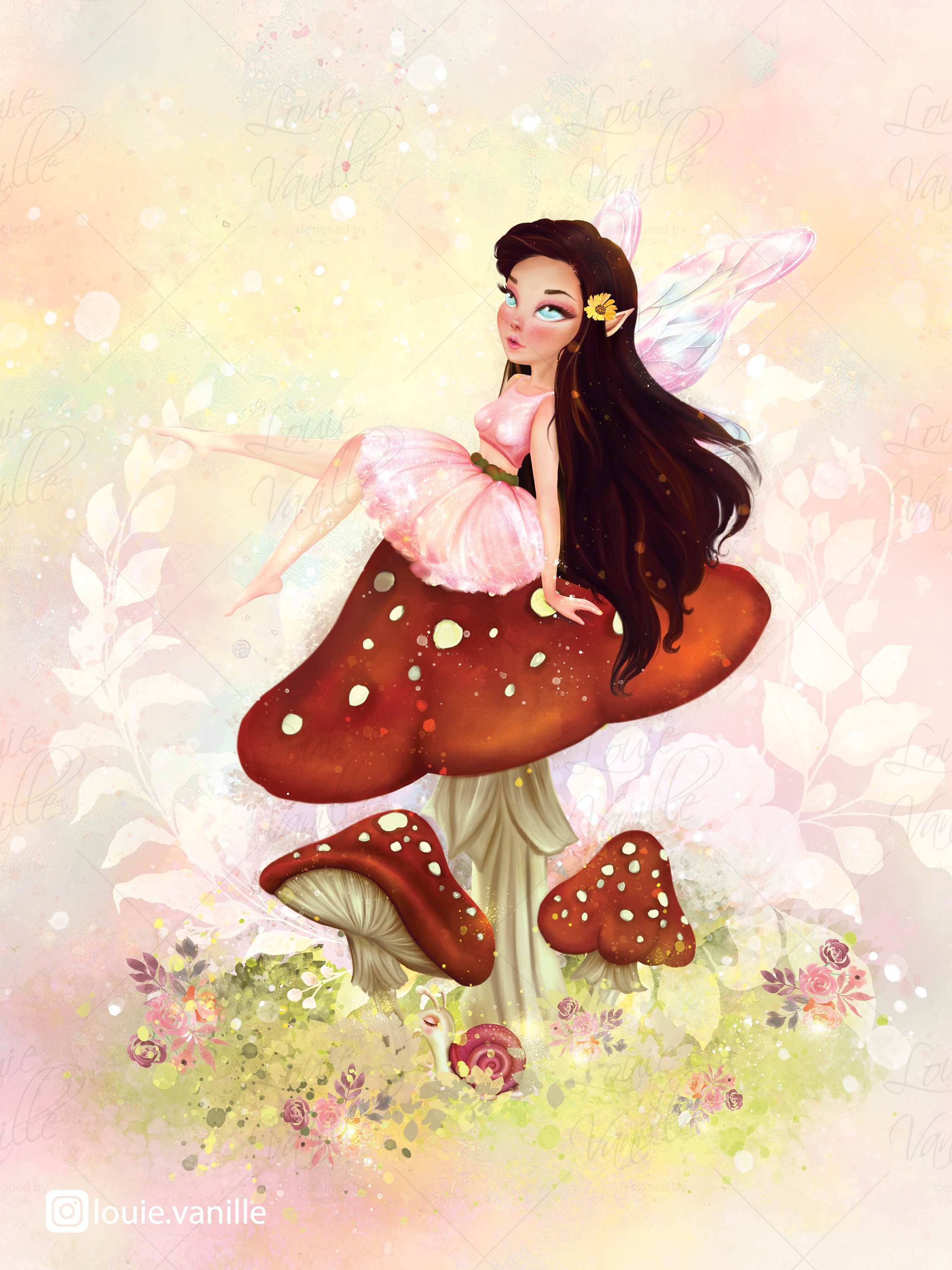 Fairy Digital Print Fairy Nursery Print Nursery Decor - Etsy