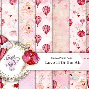 Valentines Day SEAMLESS Digital Paper Love Scrapbook - Etsy