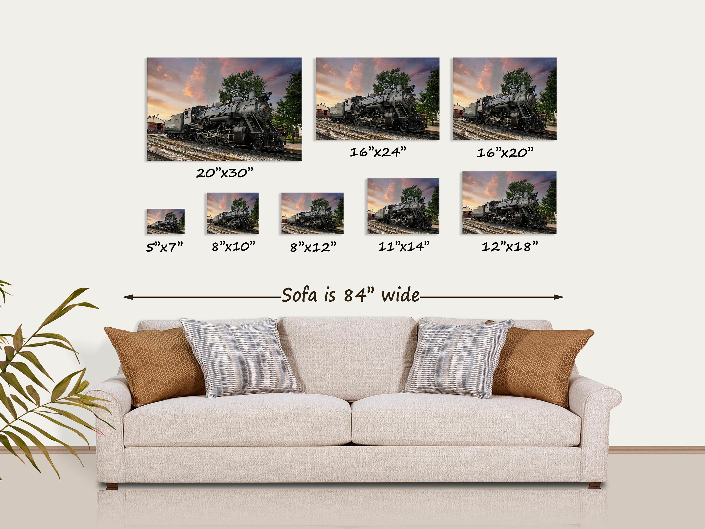 Old-fashioned Steam Engine Train Prints, Metal Prints, Canvas - Etsy