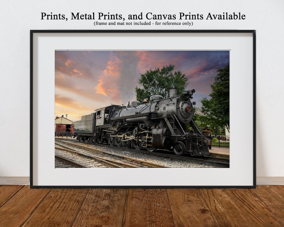 Old-fashioned Steam Engine - Train - Prints, Metal Prints, Canvas - Etsy