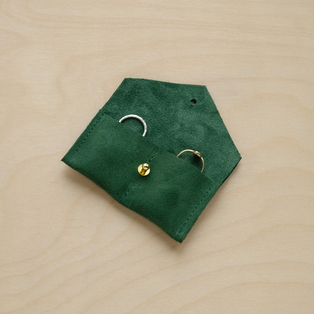 Suede Couples Ring Pouch in Lots of Bright Colours. Personalised With ...