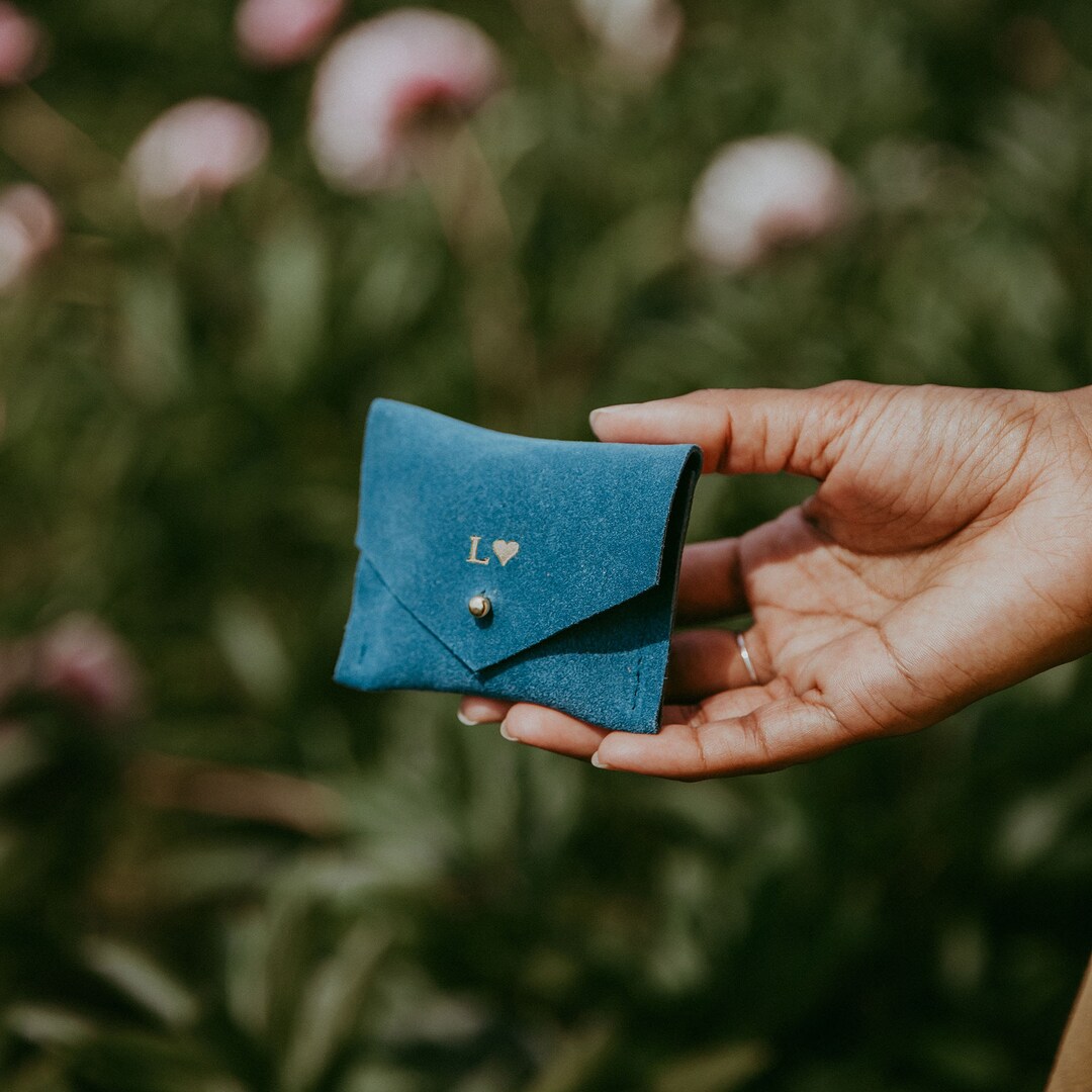 Personalised Suede Jewellery Pouch. Initials Wedding Gift, Bridesmaid ...
