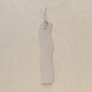 Wavy Leather Bookmark: Personalised Book Lover Gift - Etsy