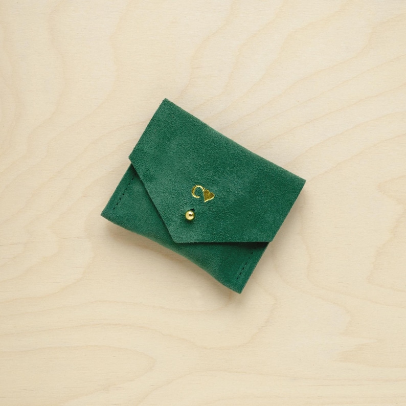 Personalised Suede Square Business Card Holder in an Array of Bright ...