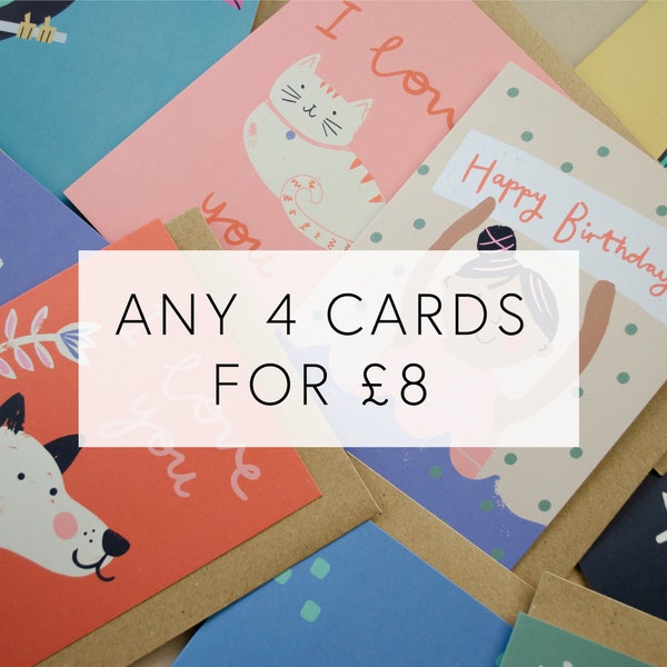 Greeting Cards Pack - Etsy