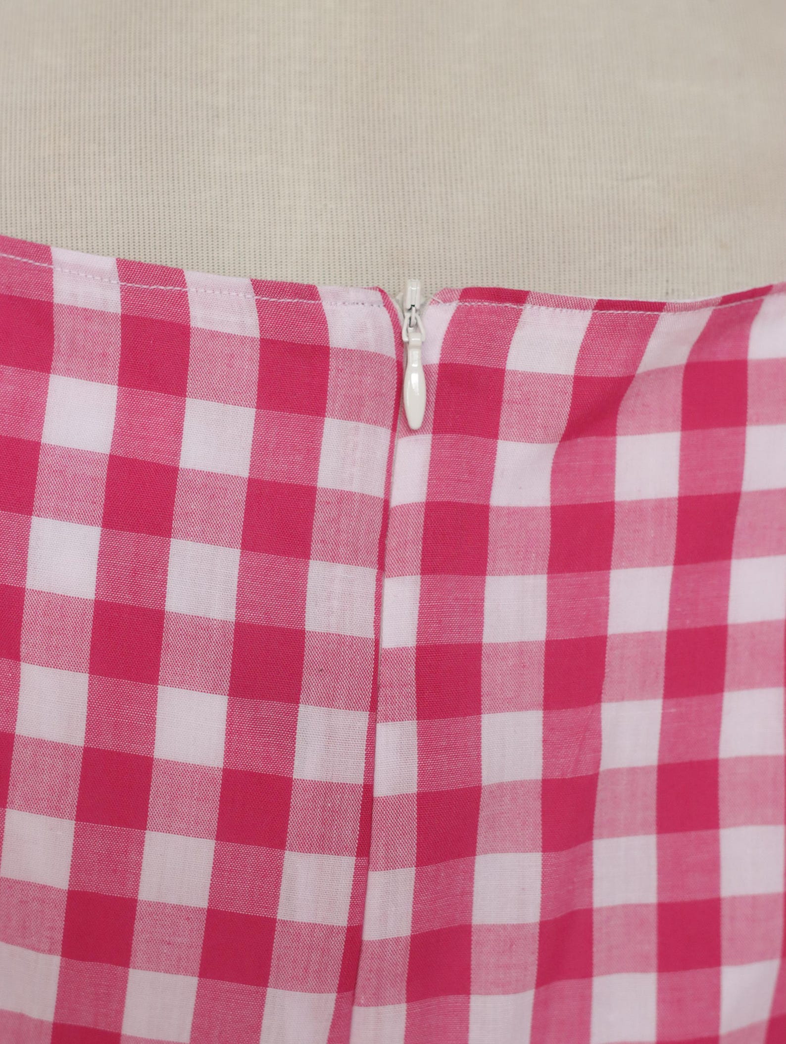 Pink Gingham Picnic Dress – Puff Sleeve Square Neck Cottagecore AU8 - Etsy