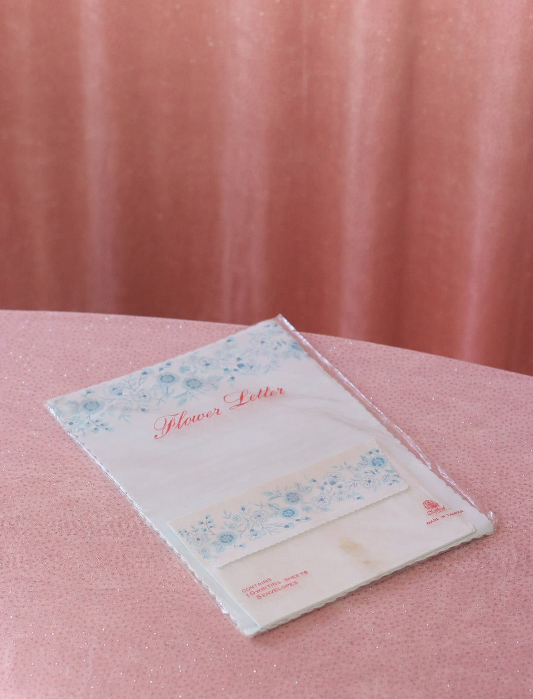 80s Blue Floral Writing Set – Vintage Stationery Paper + Envelopes - Etsy