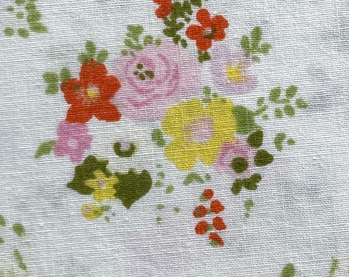 Vintage Sheet Fabric by the Half Yard, Classic Percale Vintage Bed ...