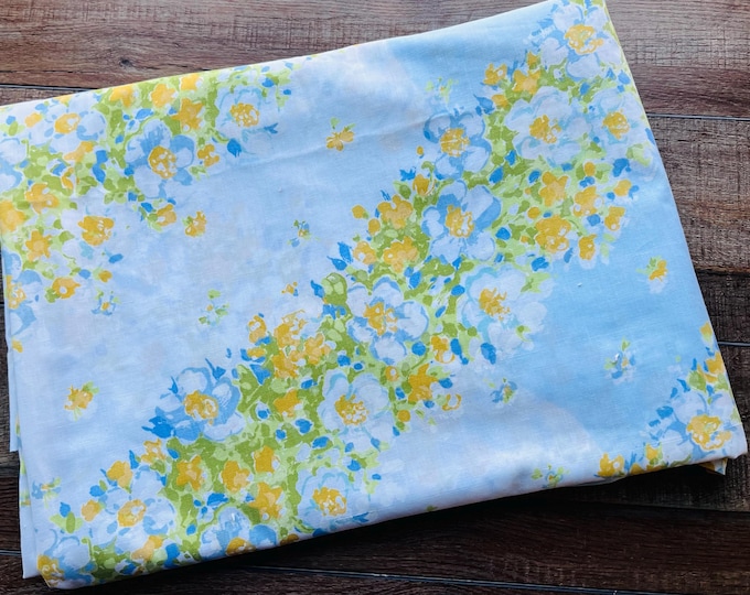 Vintage Sheet Fabric by the Half Yard, Classic Percale Vintage Bed ...